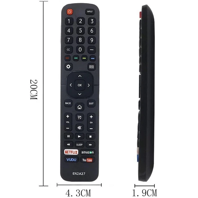 NEW UNIVERSAL REMOTE Control EN2A27 For Hisense Smart LED TV 50H7GB1 ...