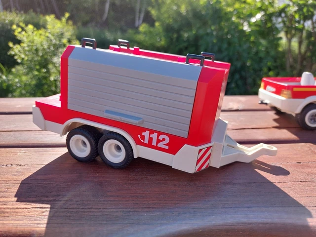 PLAYMOBIL 3178 FIRE Engine Auxiliary Trailer from 2001 Addition Old £14 ...