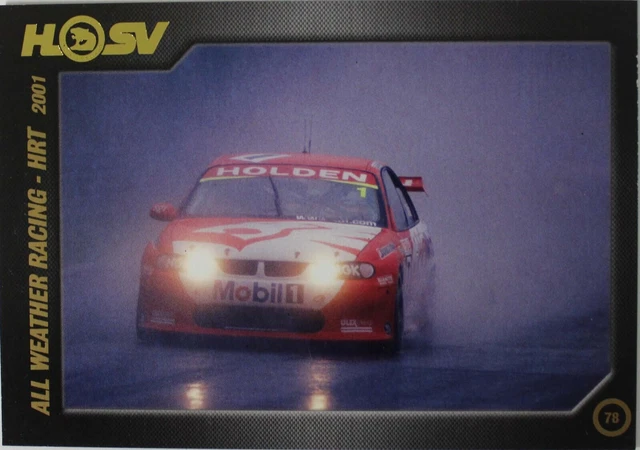 HSV 20TH ANNIVERSARY Card All Weather Holden Racing Team HRT 2001 No ...