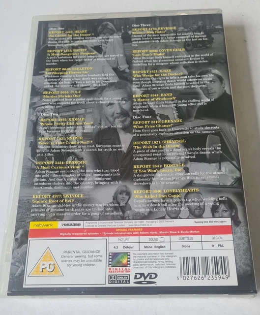 STRANGE REPORT - The Complete Series Region 2 UK DVD SET EUR 19,82 ...