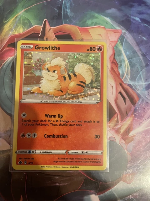 GROWLITHE HOLO 4/15 McDonalds 2022 Match Battle Pokemon Card TCG £2.50 ...