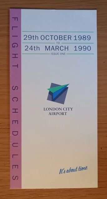 LONDON CITY AIRPORT (LCY) - flight schedule timetable leaflet Winter ...