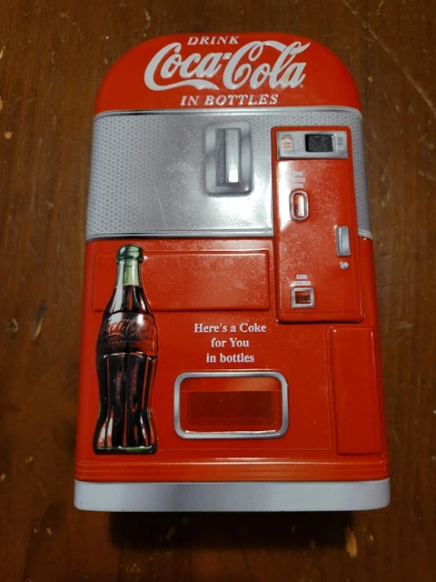 COCA-COLA BEVERAGE COKE Bottle Vending Machine Vintage Collectible Tin ...