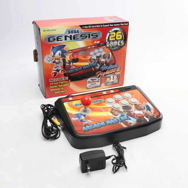RARE SEGA GENESIS Arcade Master Console - Inbuilt Games - SD Card ...
