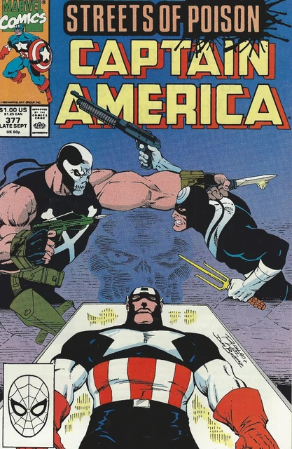 MARVEL COMICS CAPTAIN America Streets of Poison Vol 1 numéro 377 fin ...