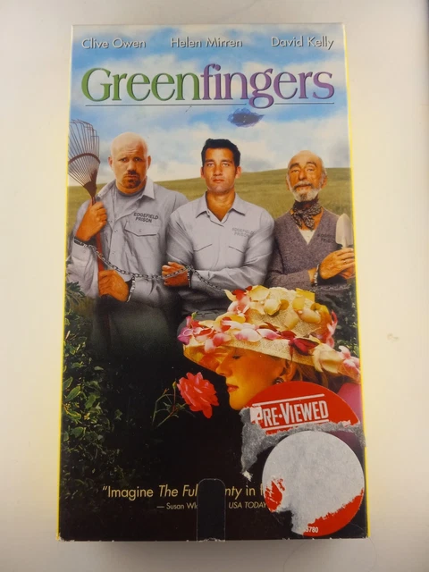 GREENFINGERS (VHS) 2000 Clive Owen, Helen Mirren, David Kelly TESTED £2 ...