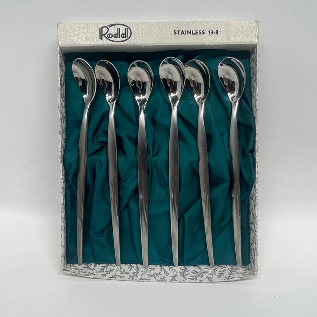 VINTAGE RODD STAR Dust Parfait Spoons Set of 4 - EPNS A1 EUR 18,38 ...