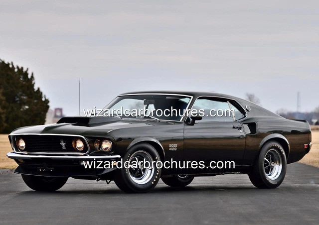 1969 FORD MUSTANG Boss 429 A3 Poster Ad Brochure Advert Advertisement ...