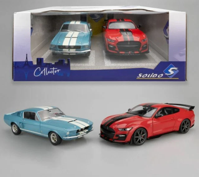 SOLIDO 1/18 PACK Coffret Ford Mustang GT500 1967 2020 EUR 69,95 ...