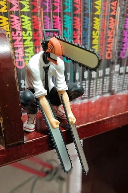 BRAND NEW ANIME Chainsaw Man Denji Figure Sitting 16cm Crouching Desk ...