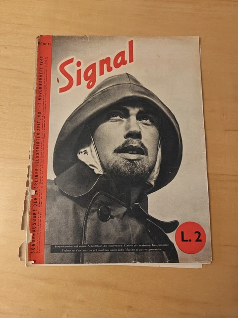 WW2 GERMAN ORIGINAL Signal magazine 1 November 1940 German Edition £7. ...