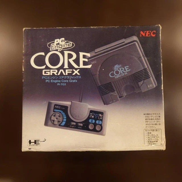 NEC PC ENGINE Core Grafx Console with Controller and AC Adapter Gray ...