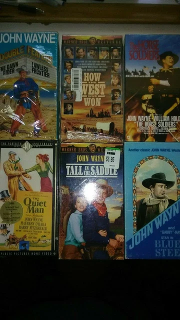 6 BANDES VHS John Wayne Acier Bleu Comment L'ouest A Été Gagné Etc EUR ...