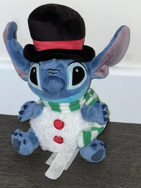 DISNEY STORE LILO And Stitch Snowman Plush Soft Teddy Bear Toy £14.95 ...