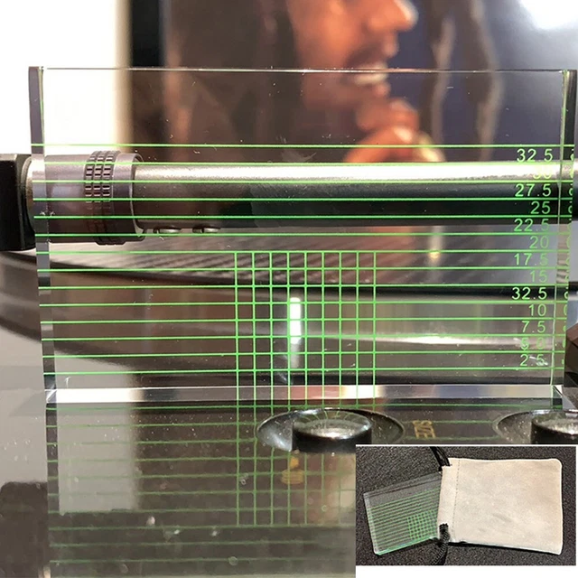 TRANSPARENT ALIGNMENT RULER for Professional Vinyl Record Player Setup ...