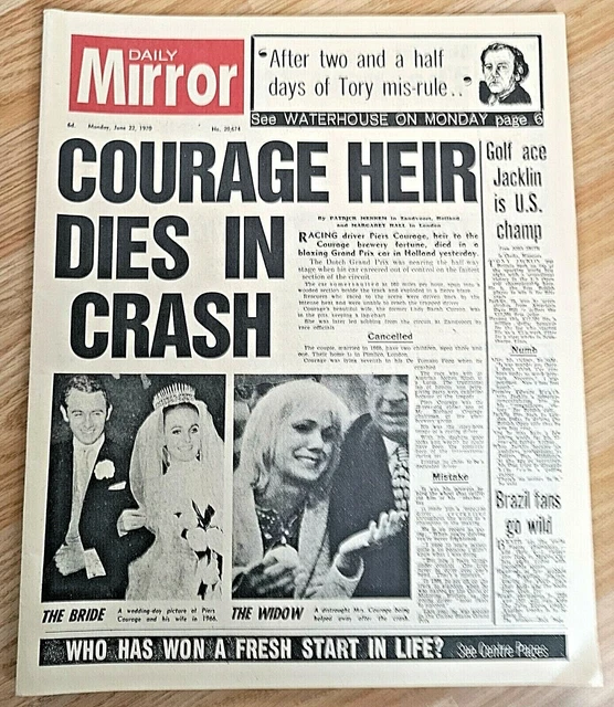 PELE BRAZIL WIN 3rd World Cup Daily Mirror Newspaper Golf Tony Jacklin ...