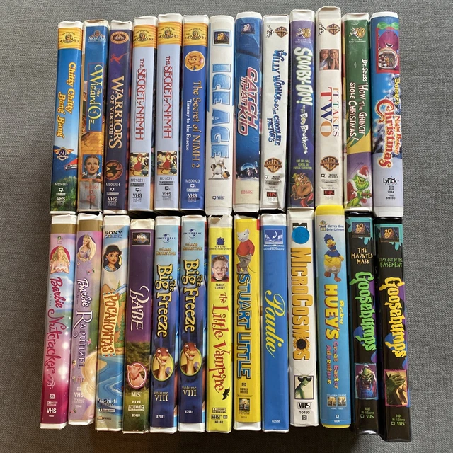 KIDS VHS VIDEO TAPE LOT 26 Various MCA WB MGM DreamWorks Miramax ...