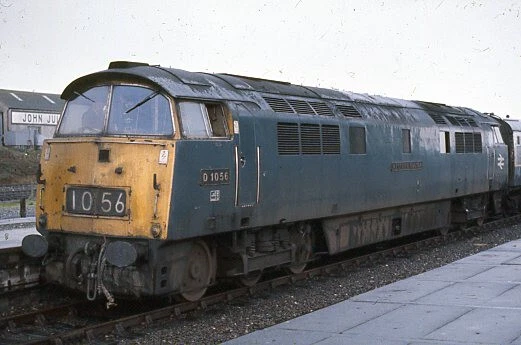 ORIGINAL COLOUR SLIDE of D1056 BR class 52 Western diesel hydraulic ...