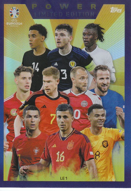 CARTE À COLLECTIONNER football Topps Match Attax UEFA Euro 2024 Power ...