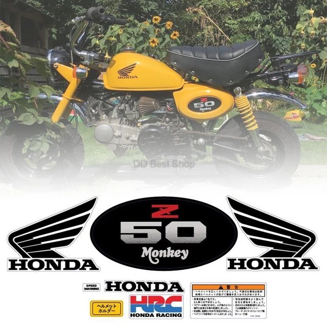 AUTOCOLLANT EMBLÈME RÉSERVOIR carburant logo pour HONDA MONKEY Z50 J3 ...