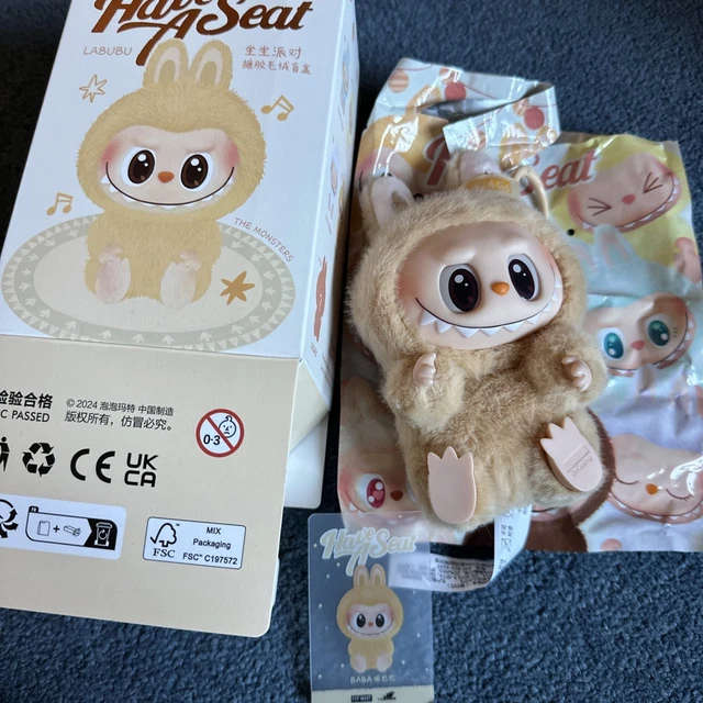 NEW POPMART GENUINE Labubu Have A Seat and Baba Soft Keychain £25.66 ...