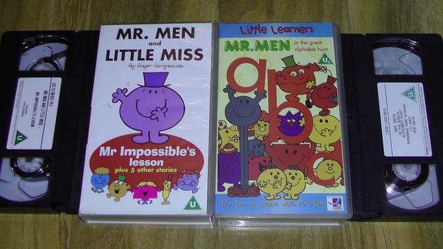 X2 MR MEN & Little Miss VHS Video PAL VCR Cartoon Animated Joblot ...