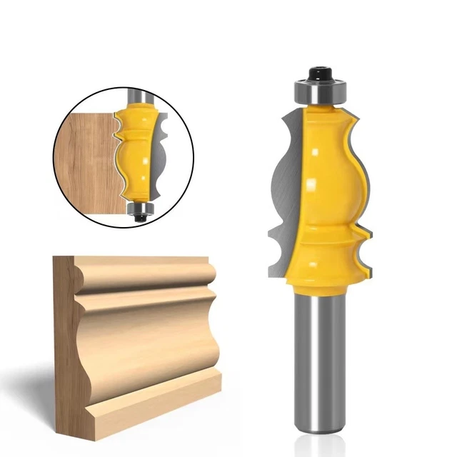 1/2 INCH SHANK Architectural Molding Router Bit Woodworking Shape ...