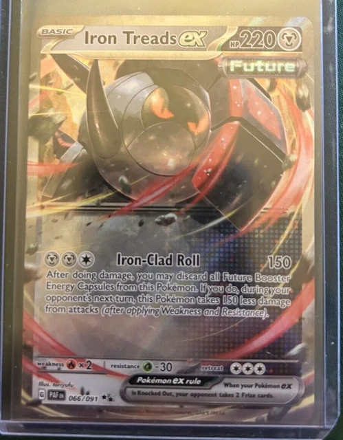 IRON TREADS EX - 066/091 - Paldean Fates - Double Rare Future Pokemon ...