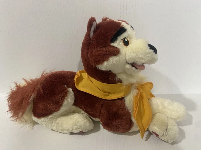 BALTO PLUSH JENNA Husky Dog Laying Down Universal Studios Vintage ...