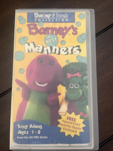 BARNEYS BEST MANNERS VHS Video Tape Barney & Friends Collection Sing ...