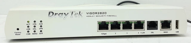 DRAYTEK VIGOR2820 ANNEX A ADSL2+ Firewall di sicurezza EUR 21,28 ...