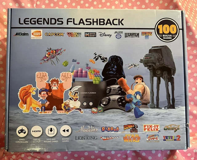 ATGAMES LEGENDS FLASHBACK Built In 100 Games Console New Never Used ...