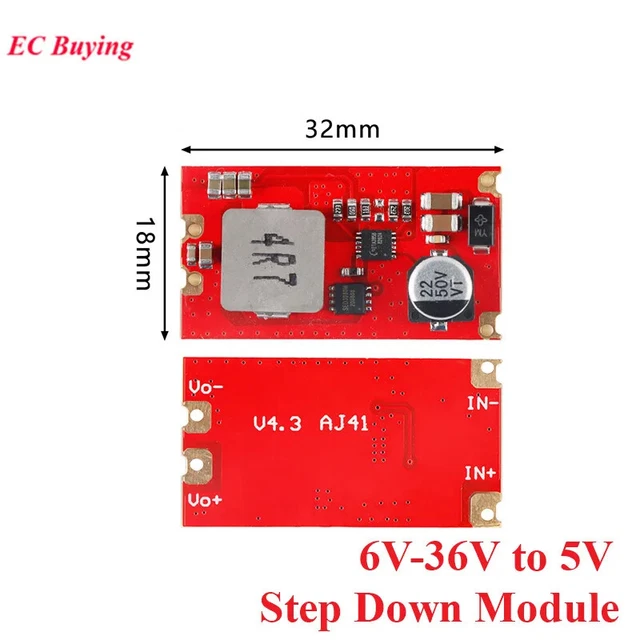 DC-DC STEP-DOWN MODUL Converter 6V-36V to 5V 5A/12V Current Rectifier ...