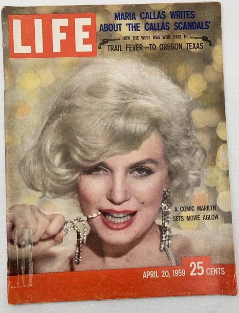 LIFE MAGAZINE - April 20, 1959 Marilyn Monroe on front cover £18.31 ...