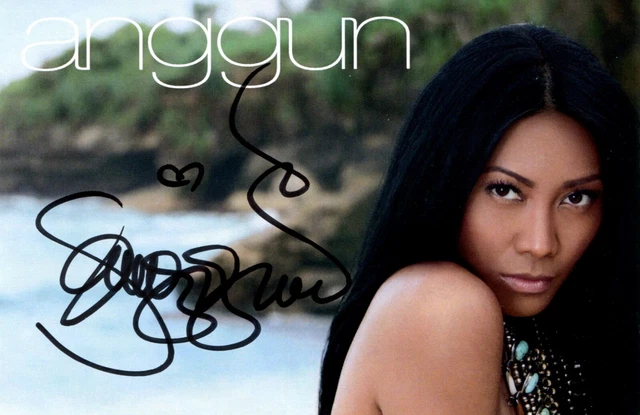 AUTOGRAPHE ORIGINAL DE la chanteuse ANGGUN EUR 15,00 - PicClick FR