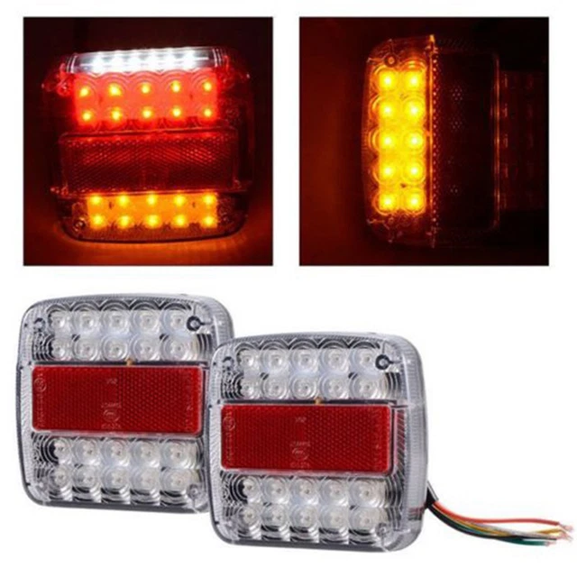 26LED STOP REAR Tail Reverse Light Indicator License Plate Lamp Truck ...