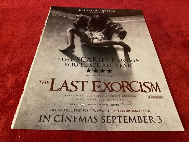 PAD46 FILM/MOVIE ADVERT 11X9 The Last Exorcism: Eli Roth & Strike £9.99 ...