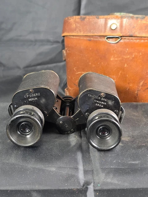 ANTIQUE C.P GOERZ Trieder Armee 7x Military Binoculars Germany w ...