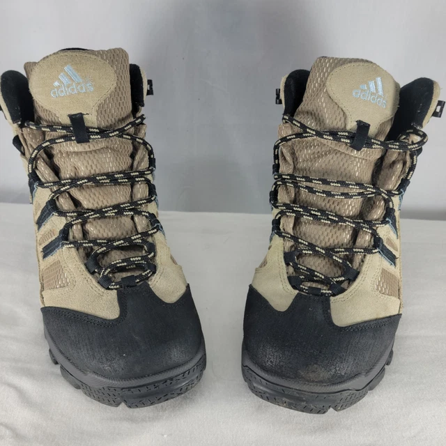 ADIDAS MEN’S 8.5 Terrex GeoFit Mid Hiking Boots Beige Black Outdoor ...