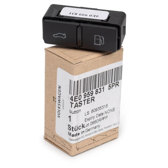 ORIGINAL AUDI SCHALTER Heckklappe Kofferraum Tankdeckel A8 4E ...