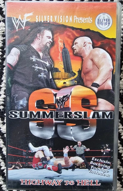 WWF SUMMERSLAM '98 (VHS, 1998) WWE Wrestling Silver Vision WCW AEW ECW ...
