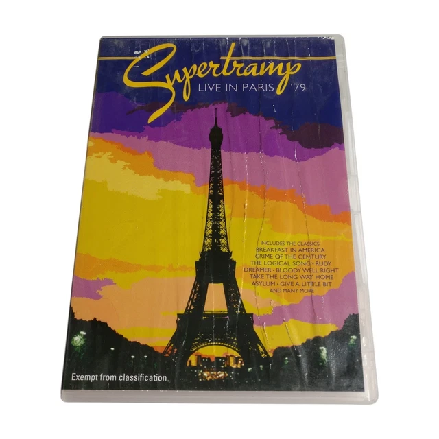 SUPERTRAMP LIVE IN Paris 79 DVD Concert NTSC Music Region 0 £11.19 ...