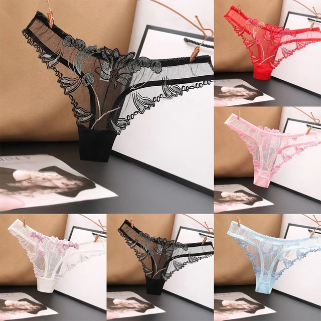 SEXY DAMEN-UNTERWÄSCHE DURCHSICHTIGE Dessous Netz Spitze Slips Höschen, Slips EUR 6,49 - PicClick DE