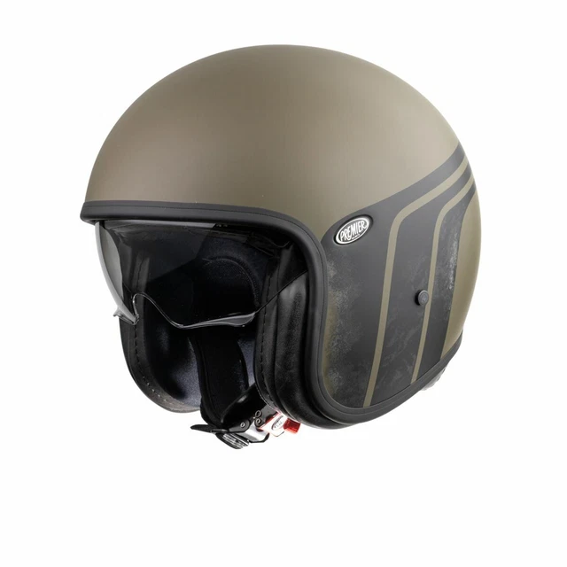 CASQUE HELMET JET Vintage Evo Btr Military Green Bm PREMIER Taille XL ...