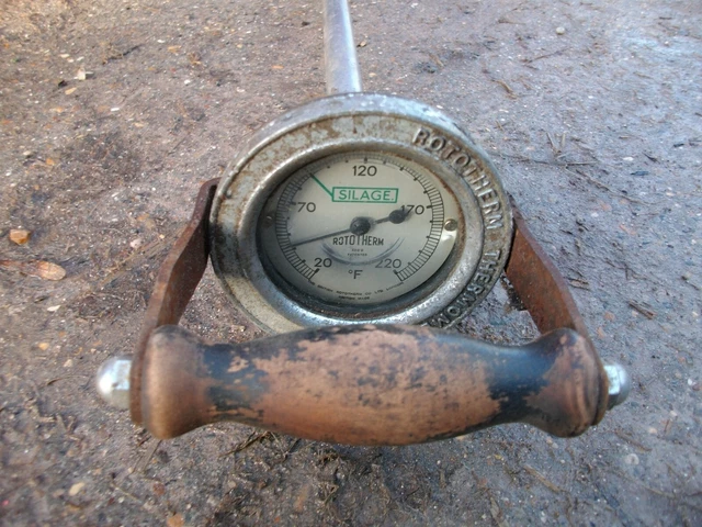 VINTAGE/ANTIQUE SILAGE TEMPERATURE probe £200.00 - PicClick UK