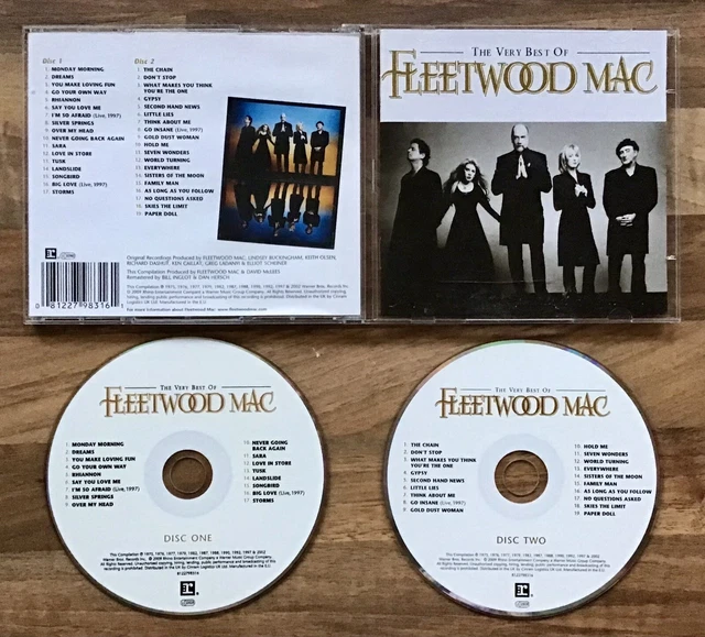 FLEETWOOD MAC &THE Very Best Of Fleetwood Mac" 2 Disc Cd Album - 36 ...