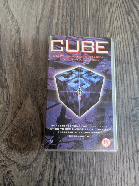 CUBE VHS 1998 Rare late 90s thriller/horror by Trimark Pictures Cinema ...
