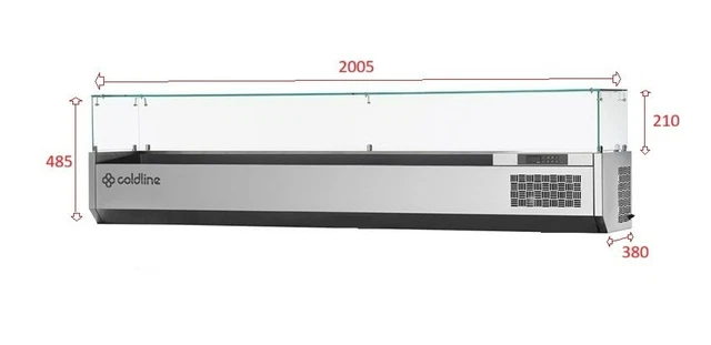 COLDLINE VP20/9NL DISPLAY Case with Glass - DEMO UNIT $1,300.00 ...