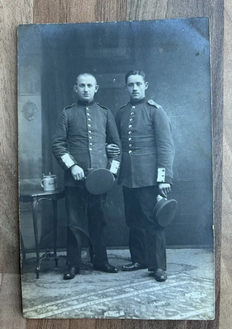 WW1 GERMAN INFANTRY Officers Photo Field Postcard. Brothers In Arms ...