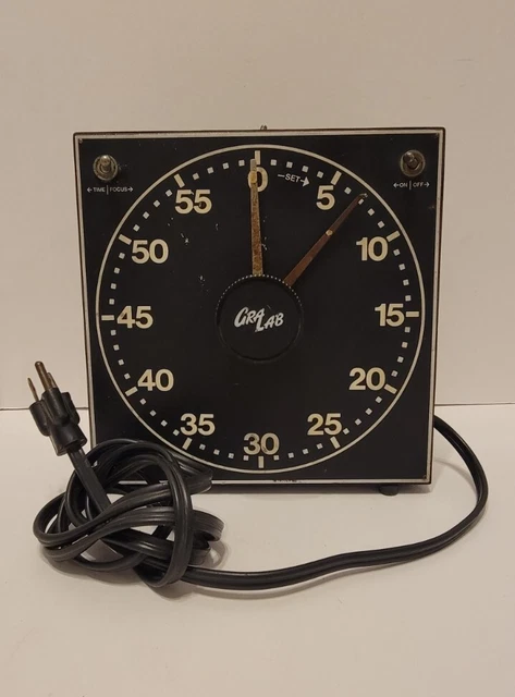 VINTAGE GRALAB MODEL 300 60 Minute Photography Darkroom/Process Timer ...